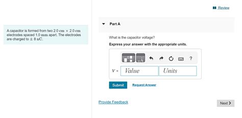 Solved Part AA Capacitor Is Formed From Two Chegg Com