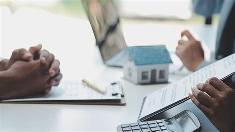 Real Estate Broker Agent Being Analysis And Making The Decision A Home Estate Loan To Customer