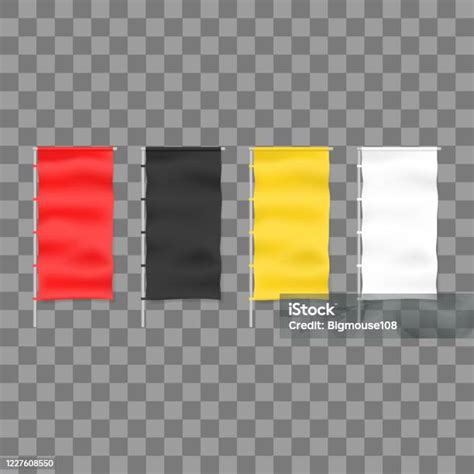 현실적인 3d 상세한 빈 섬유 광고 배너 템플릿 모형 세트 벡터 0명에 대한 스톡 벡터 아트 및 기타 이미지 0명 3차원 형태 개념 Istock