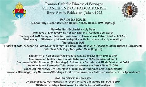 San Antonio De Padua San Antonio De Padua Parish Gubat