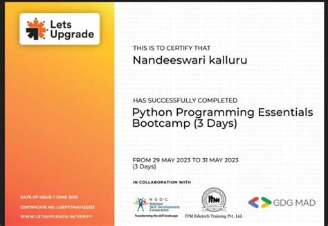 Nandeeswari Kalluru On Linkedin Letsupgrade Python