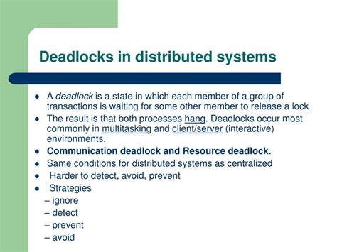 Ppt Distributed Deadlocks And Transaction Recovery Powerpoint