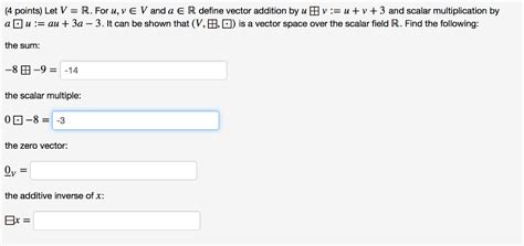 solved 4 points let v r2 for ui u2 y リ v and a e r