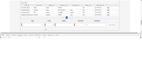 adding data in datatable not reflecting on ui · issue 3070