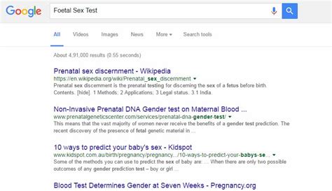 SC Directs Microsoft Google And Yahoo To Drop Foetal Sex Test Advertisements Immediately Read