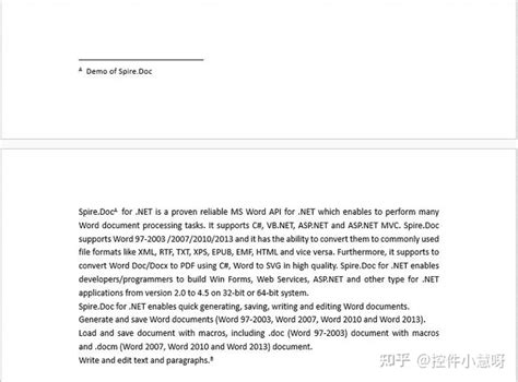 word控件spire doc 【脚注】教程 5 ：单词脚注的位置与数字格式 toy模板网