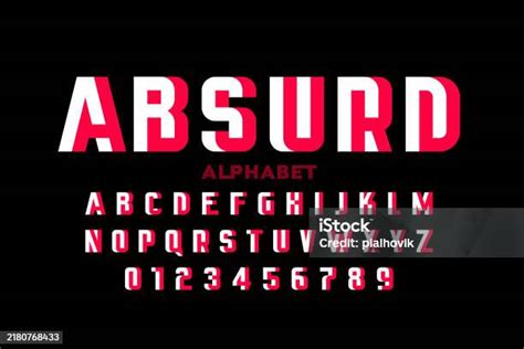 어리석은 불가능한 모양 글꼴 디자인 알파벳 문자와 숫자 벡터 일러스트 레이 션 3차원 형태에 대한 스톡 벡터 아트 및 기타 이미지 3차원 형태 가공의 인물 가상현실
