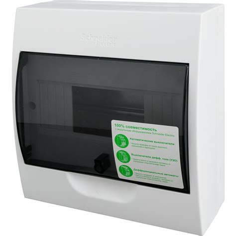Щит распределительный навесной Schneider Electric ЩРН-П-8 8 модулей ...