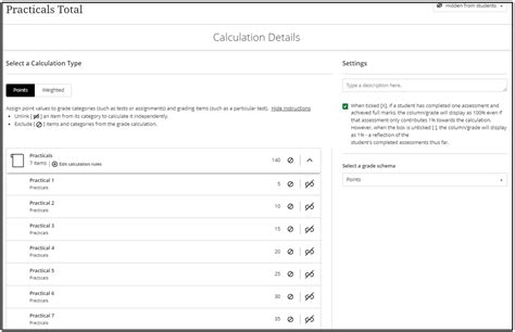 Add Total Calculation Or Weighted