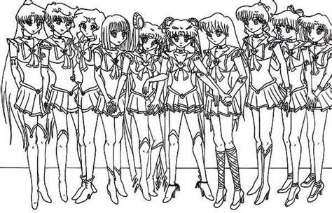 Sailor Moon Characters Coloring Pages