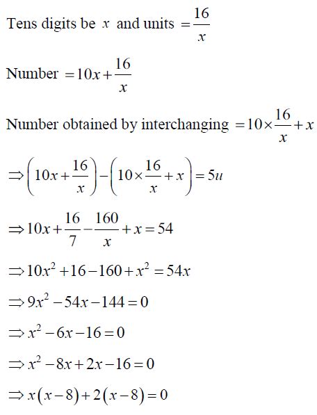 a two digit number is such that the product of the digits is 16 when