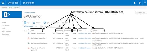 upload documents from crm to sharepoint with one click crm