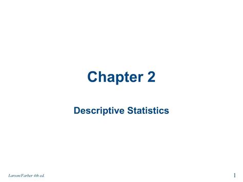 PPT Descriptive Statistics PowerPoint Presentation Free Download ID 1037265