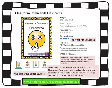 Eslefl Preschool Teachers Commands