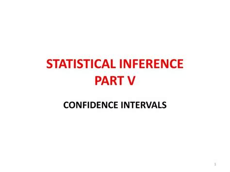 Ppt Statistical Inference Part V Powerpoint Presentation Free