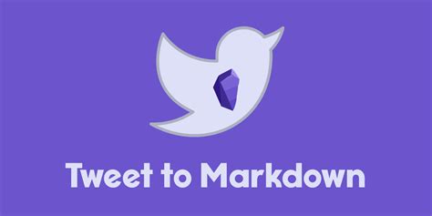 GitHub Kbravh Obsidian Tweet To Markdown An Obsidian Md Plugin To Save Tweets As Markdown Files