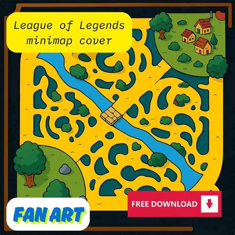 League Of Legends Minimap Covers Free Fanart Overlay Pack Cartoon