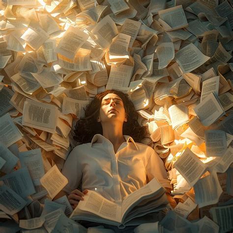 Premium Photo Drowning In Responsibilities Paper Ocean