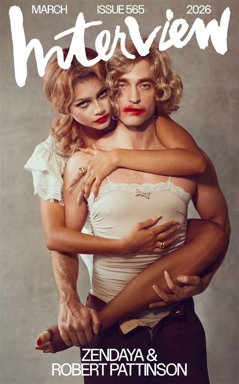 Zendaya And Robert Pattinson Cover Interview Magazine Celebria Atrl