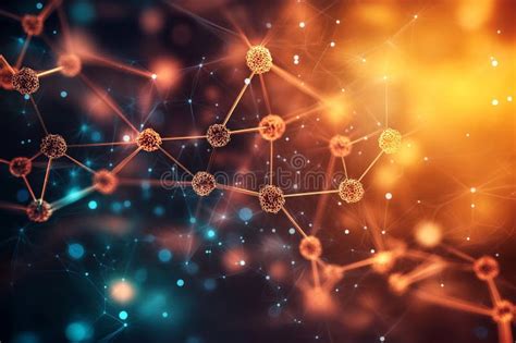 Molecular Structures In Chemical Interactions Stock Image Image Of