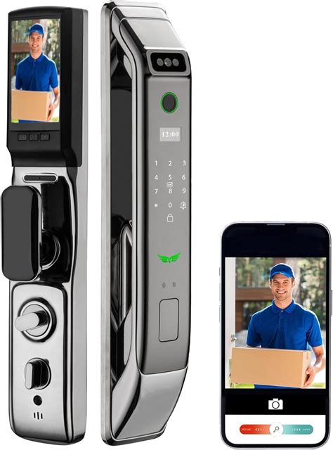 3d face recognition door lock smart wifi door locks with camera video