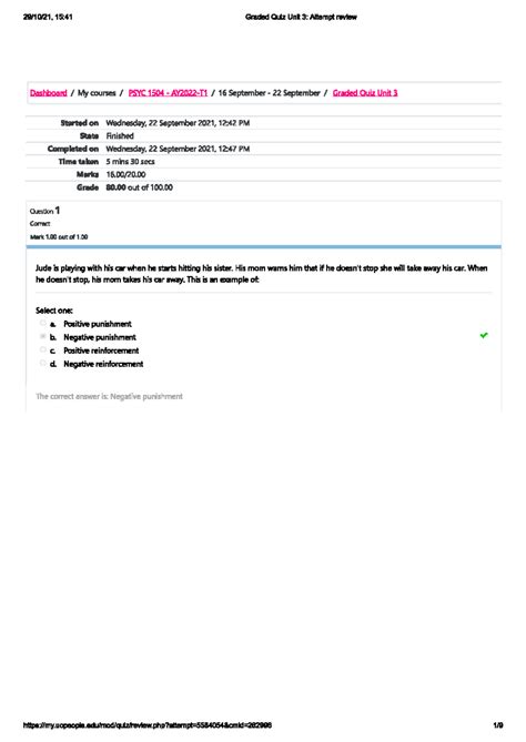 psyc 1504 introduction to psychology graded quiz unit 3 15 41
