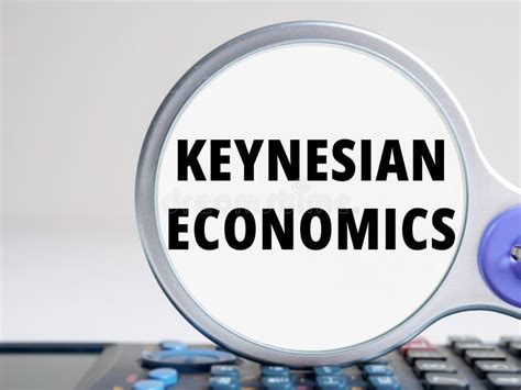 Keynesian Economics Title Term Meaning On An Economic Topic Stock Image Image Of Recession