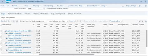 Sap S4hana 1909 Tm Parcel Shipment Sap Community