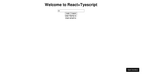 React Typescript Forked Codesandbox