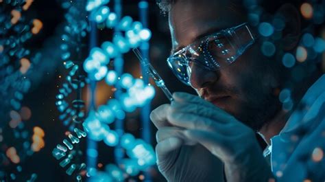 Futuristic Hacker Analyzing Digital Data With Hightech Interface