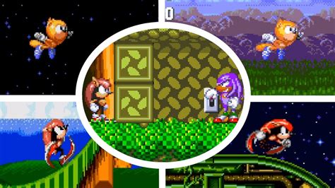 Mighty & Ray in Sonic 1, 2, 3, CD and Mania Plus - YouTube