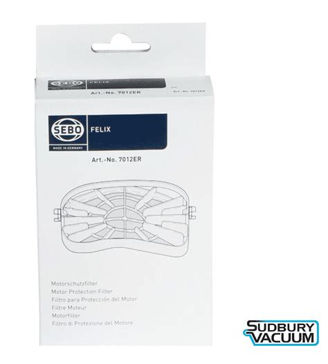 Sebo Felix Series Internal Pre Motor Filter Sudbury Vacuum Sales