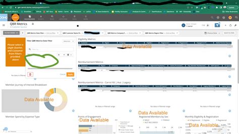page level date filter nulling when not available in every dataset