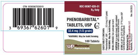 Dailymed Phenobarbital Tablet