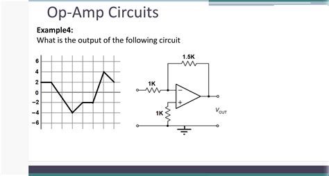[solved] op amp circuits example4 what is the output of th