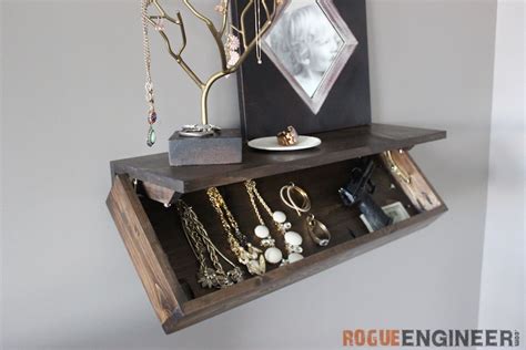 DIY Secret Floating Shelf Free Plans Rogue Engineer