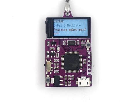 Microchip Makes The Cyber B Necklace Is An Atmega32u4 Facebook