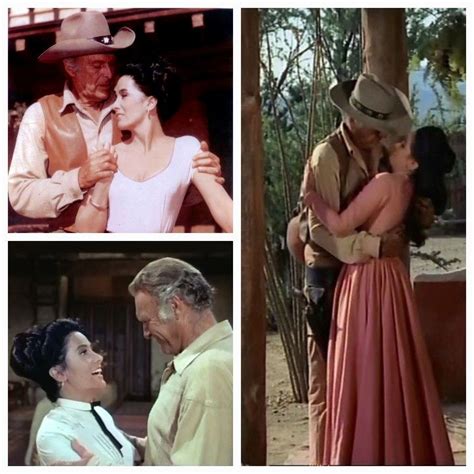 Leif Erickson And Linda Cristal In The High Chaparral The High