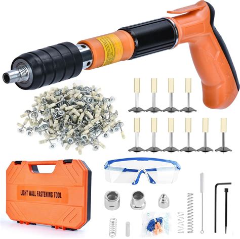 Excecar Concrete Nail Gun Kit With 110pcs Nails 5 Speed