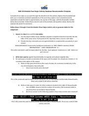 DAD220 Mod 4 Major Activity Docx DAD 220 Module Four Major Activity Database Documentation