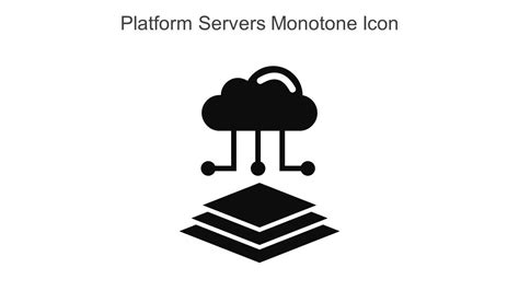 platform servers monotone icon in powerpoint pptx png and editable eps