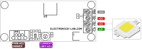 W Constant Current LED Driver With PWM Dimming V DC A Input Electronics Lab