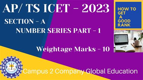 Number Series Part 1 For Ts Ap Icet 2023 Youtube