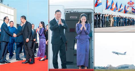 ឧបនាយករដ្ឋមន្ត្រី វង្សី វិស្សុត ជូនដំណើរសម្តេចធិបតី ហ៊ុន ម៉ាណែត និងលោកជំទាវ