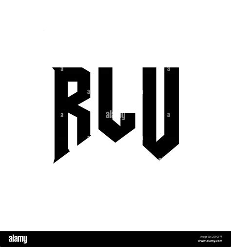 Rlu Letter Logo Design For Technology Company Rlu Logo Design Black