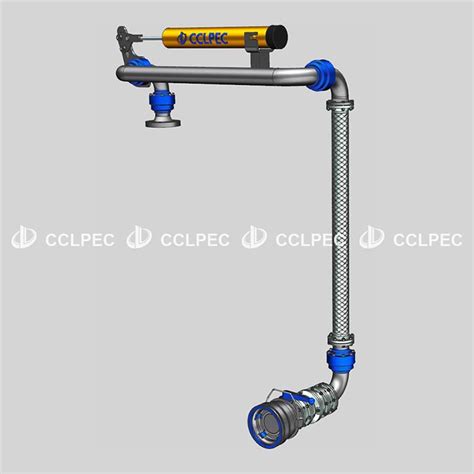 china bottom loading arm dengan api coupler produsen pemasok desain