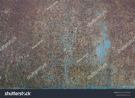Closeup Photo Steel Surface Rust Marks Stock Photo