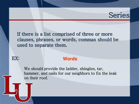 PPT Proper Comma Usage PowerPoint Presentation Free Download ID