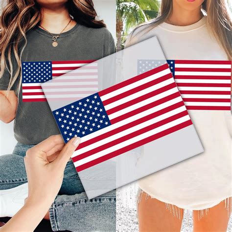 American Flag Dtf Transfer For Ready To Press Usa Flag Ready To Apply