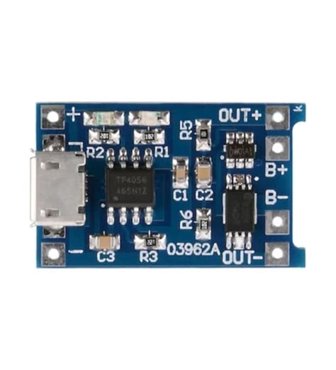 Arduino Tp4056 Korumalı Lityum Lipo Pil Şarj Devresi Micro Usb